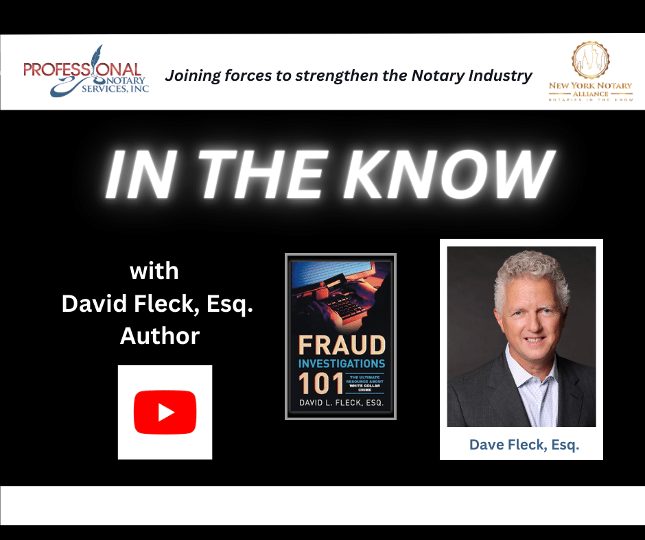 In the Know with David Fleck - Professional Notary Services